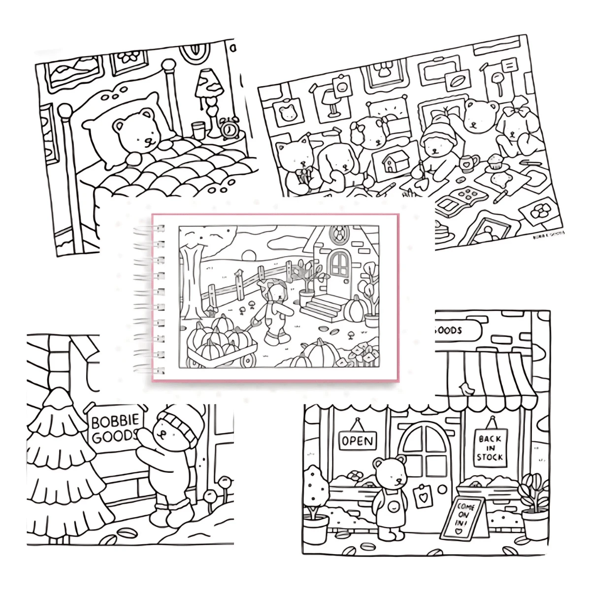 Livro Bobbie Goods 96 Desenhos Para Colorir Educativo Volta As Aulas ...