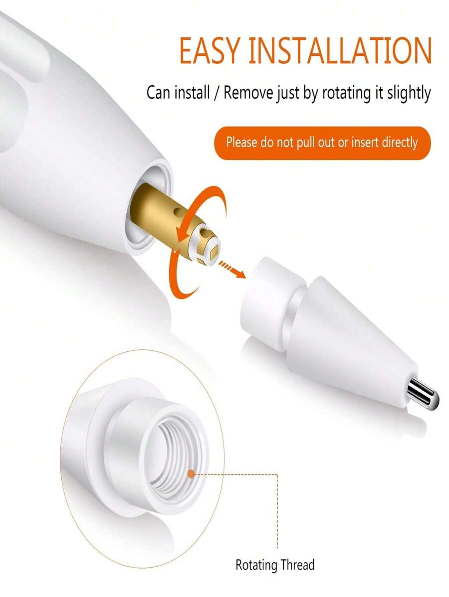 4 Packs Replacement Tips Compatible With Apple Pencil 2nd Generation ...