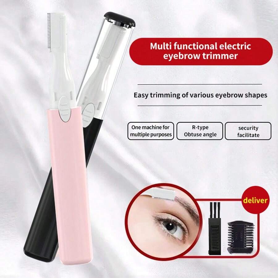 Electric Eyebrow Trimmer, Safe Design For Women, Beginner Friendly Eyebrow Shaver, Automatic ...