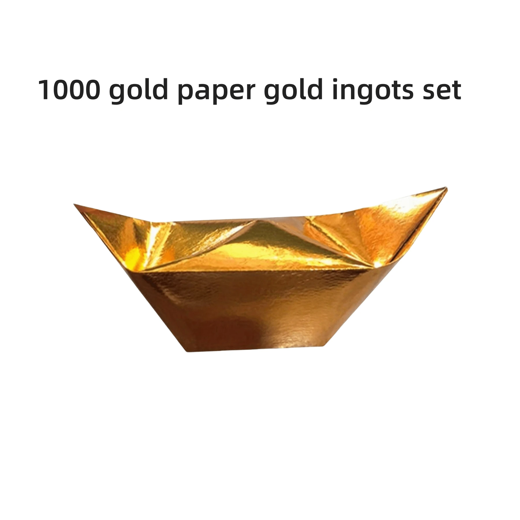 1,000pcs/Set Gold Paper & Gold Ingot Offerings, For Ancestor Worship ...
