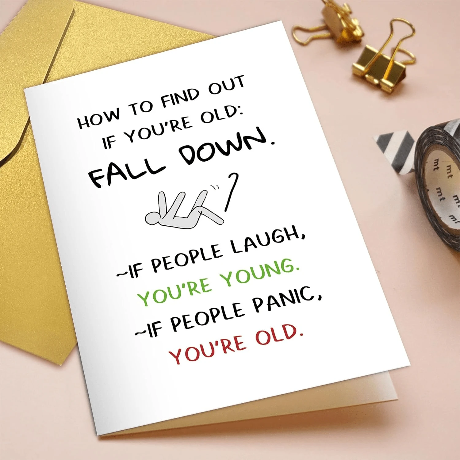 1Pc Funny Getting Older Birthday Card For Men Women, Snarky Old Age ...