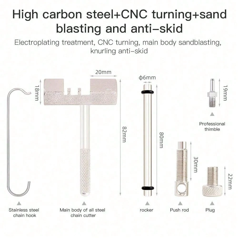 1pc Bicycle Chain Cutter Tool, Precision Fit Chainsaw For Mountain Bike ...