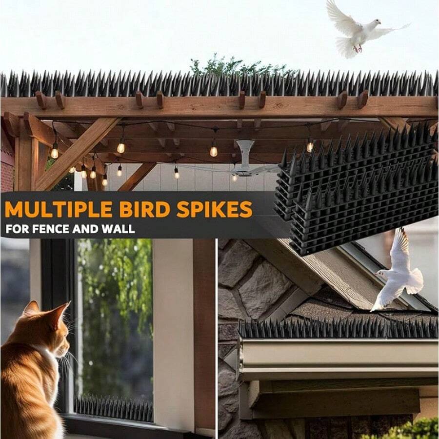 40 Pack Bird Spikes Deterrent, Bird Spikes For Outside To Keep Birds ...