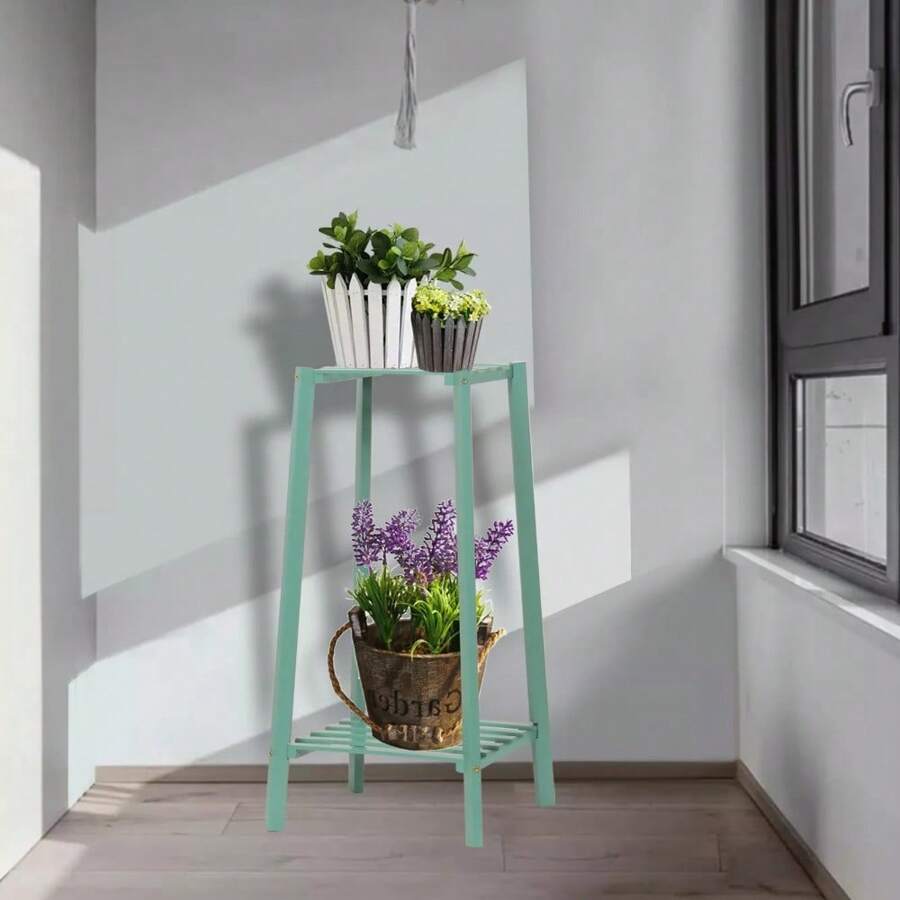 Indoor Outdoor Garden Pastoral Plant Stand Rack - 2, 3, And 4 Tiers For ...
