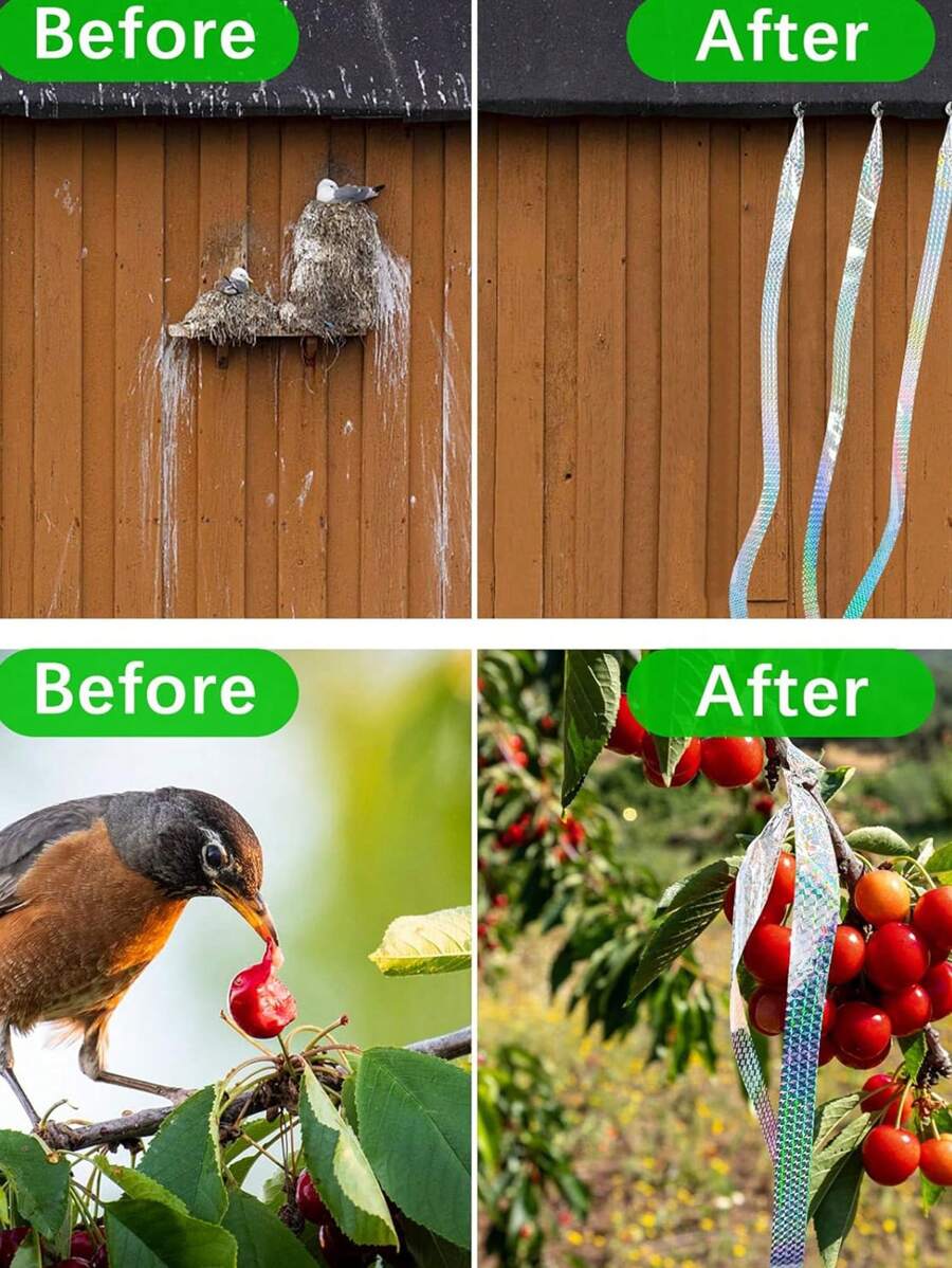 Effective Birds Scare Ribbon, Reflective Flash Reflectors To Keep ...