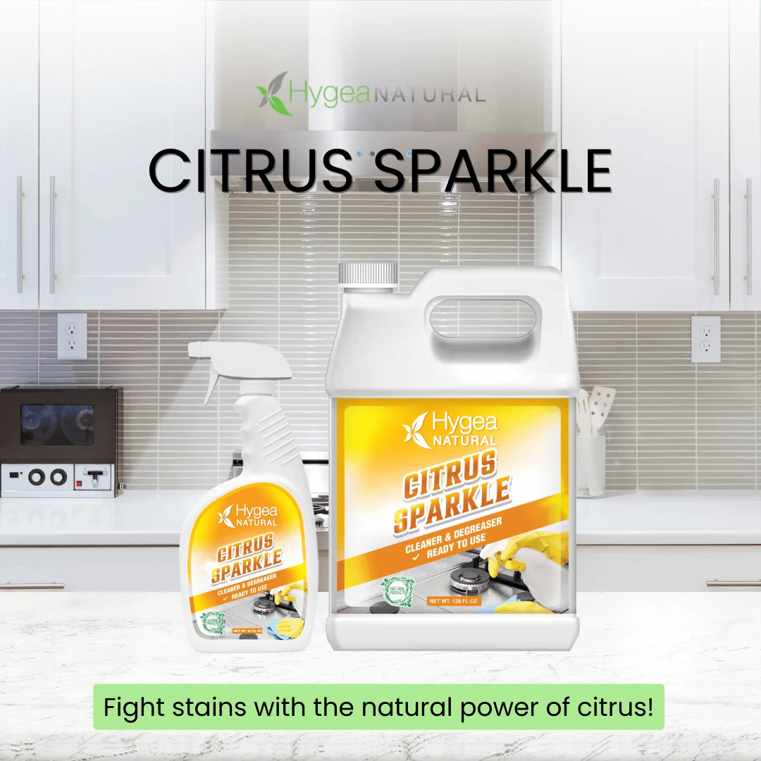 Citrus Sparkle Chemical-Free Heavy Duty Degreaser & All Purpose Cleaner - Pure Citrus Extracts ...