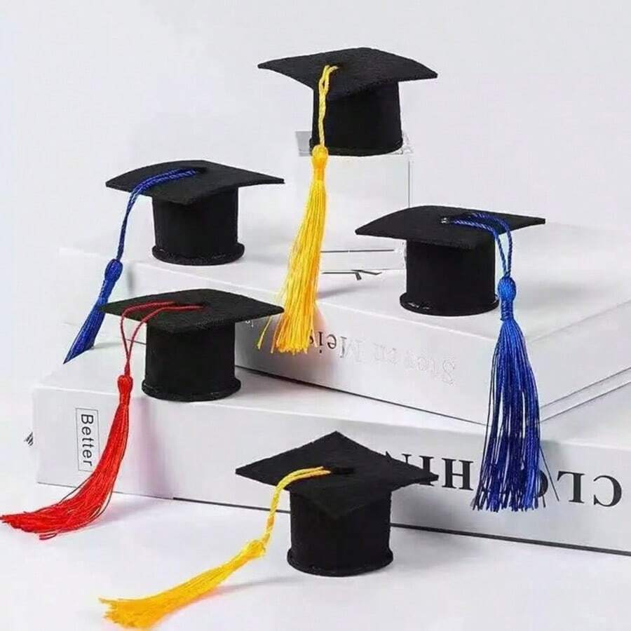 4pcs Graduation Hat, Felt Mini Doctoral Hat, Mini Doctor Hat Celebrate ...