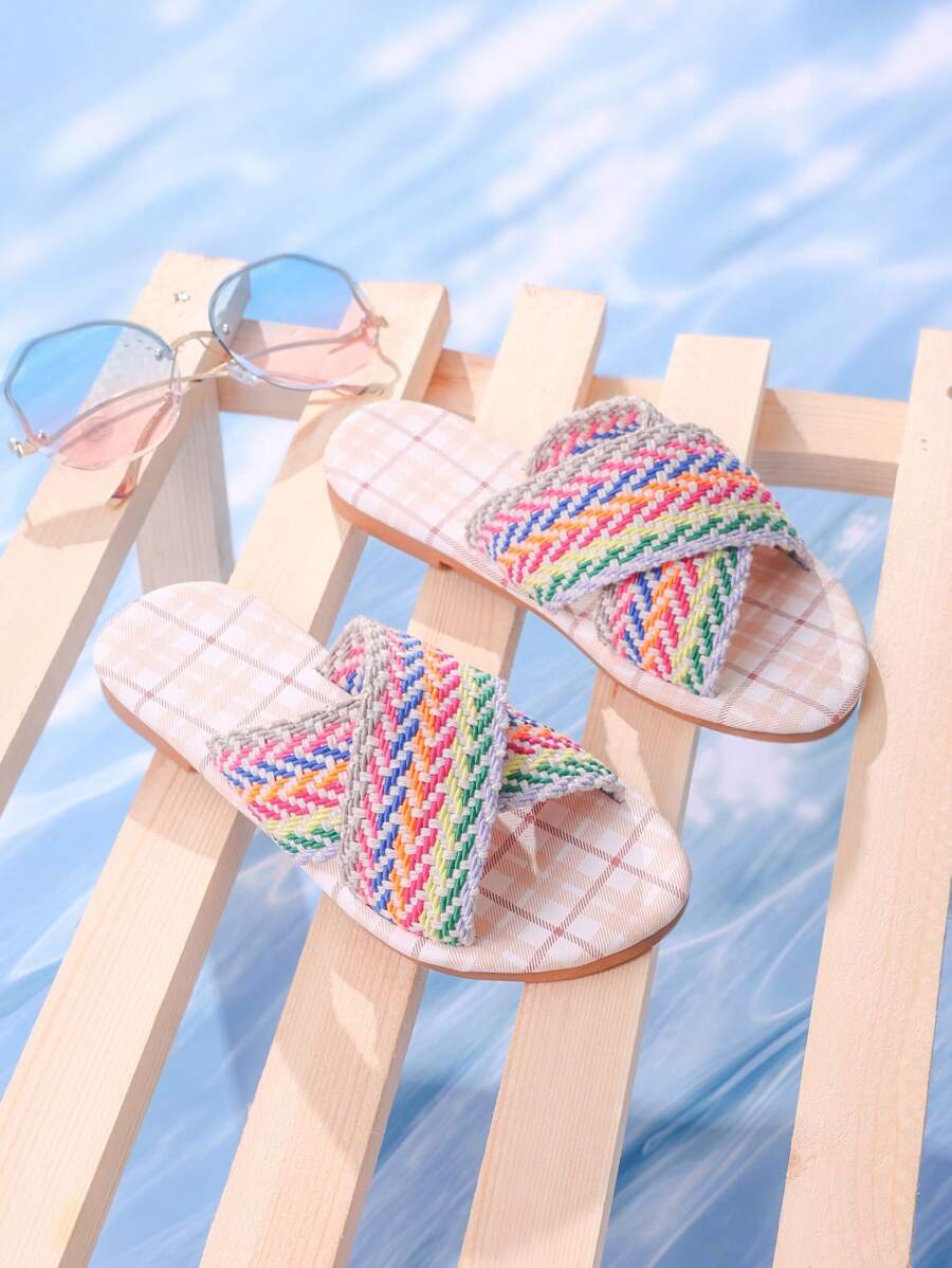 2025 New Children's Color Slippers, Bohemian Style Slippers, Soft Soles ...