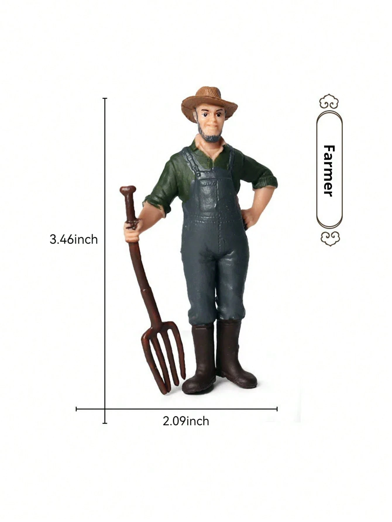 New Farmer People Model Simulation Farm Staff Feeder Action Figures Pig ...
