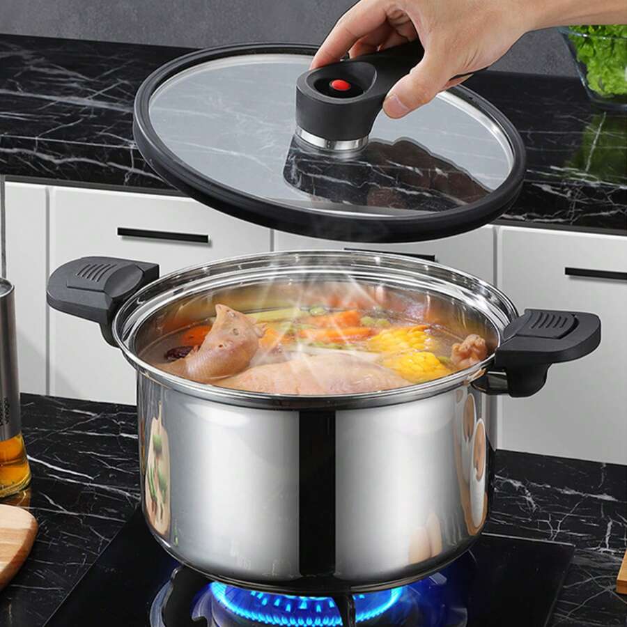 Micro Pressure Cooker, Pressure Cookware Stainless Steel Stew Pot ...