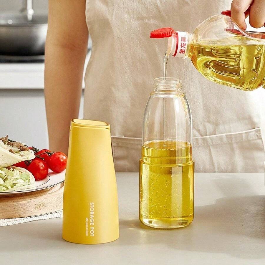 Glass Oil Pot Kitchen Home Automatic Opening And Closing Gravity Oil ...