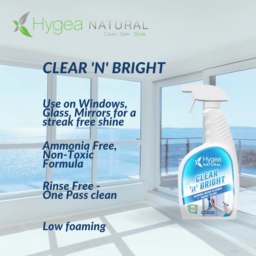 Clear 'n' Bright - Glass Cleaner Spray - Streak-Free & Ammonia-Free ...