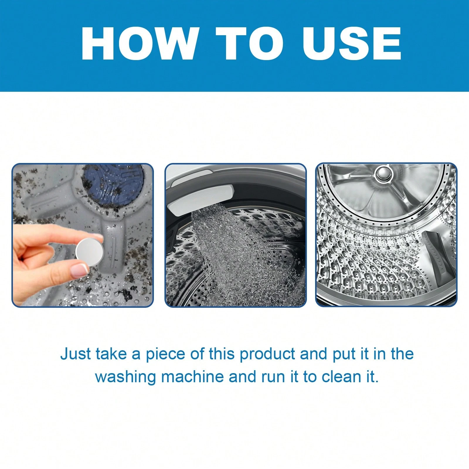 Washing Machine Cleaning Effervescent Tablets - Quickly Clean Dirt And ...