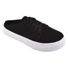 Women's Mule Babouche Tennis Shoes With Laces - Back Opening On The ...