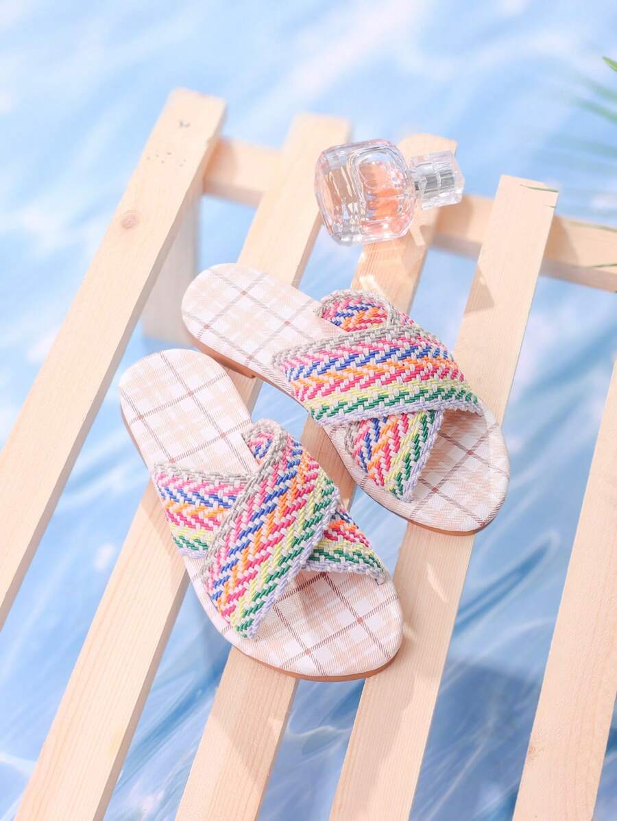 2025 Novas Chinelos Coloridos Infantis, Chinelos Estilo Boho, Chinelos ...