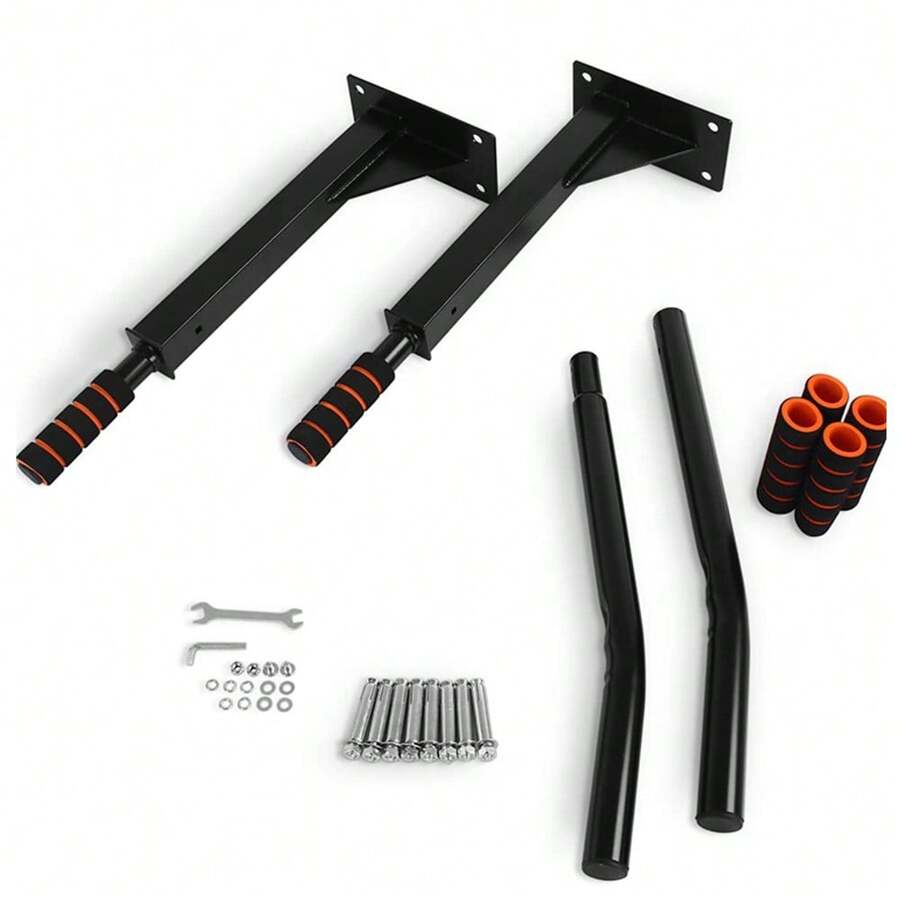Wall-Mounted Pull-Up Bar Single Bar Home Door Chin-Up Frame Dual Bar ...