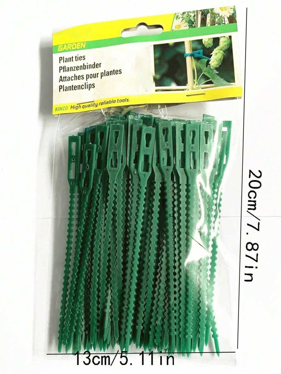 Multi-Pack, Multi-Purpose Green Fishbone Garden Ties, Gardening Binder ...