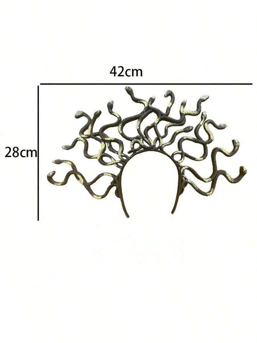Medusa Snake Head Hair Hoop, Costume Accessory Prop For Cosplay, Greek ...