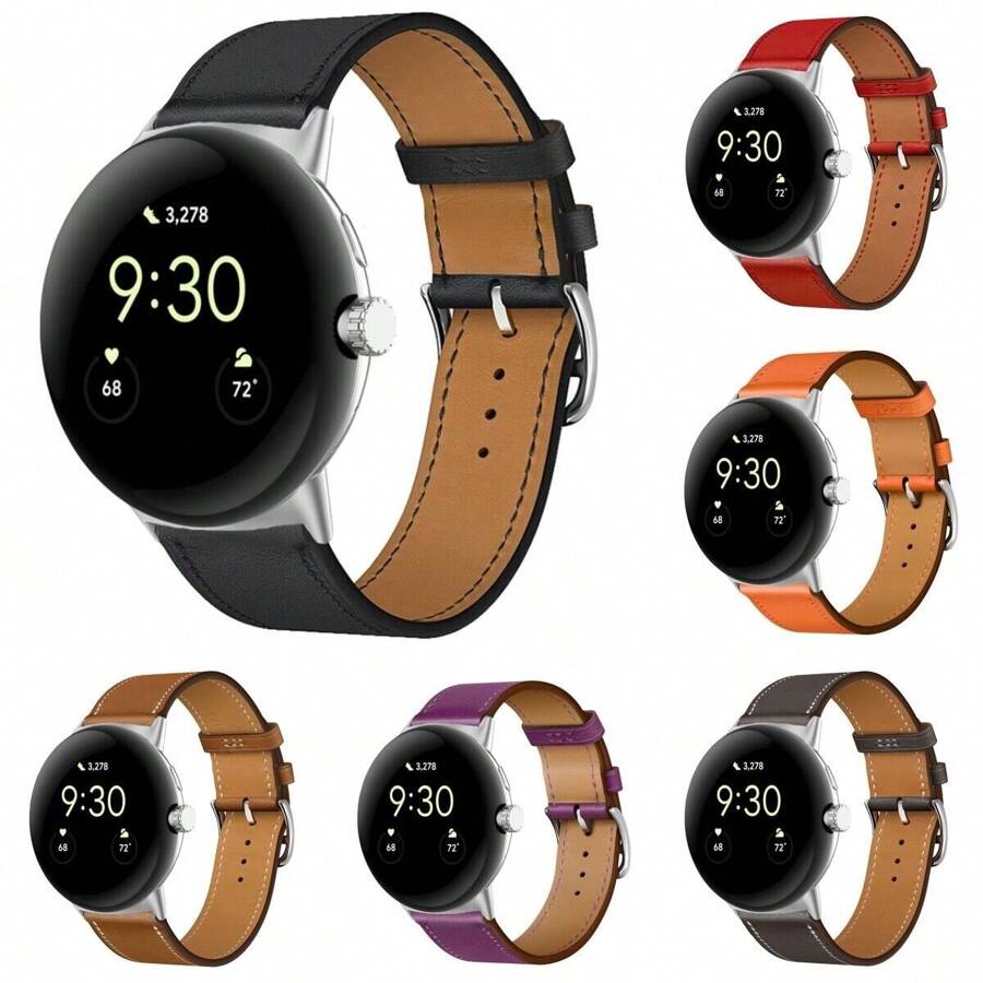 1 Pc Unisex Fashion PU Leather Replacement Strap Wristband Watch Band ...