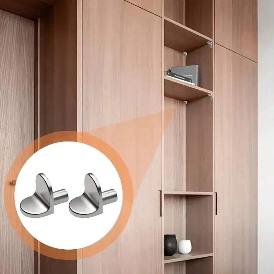20pcs Durable Metal Shelf Pins - Easy Install Cabinet Shelf Supports ...