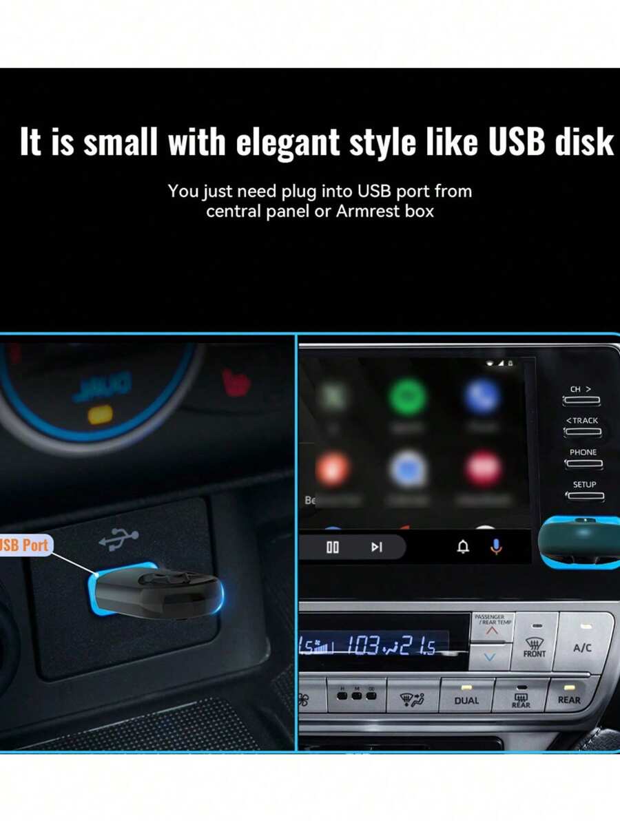 2025 Wireless 2IN1 CarPlay Android Auto Wireless Supermini Box Adapter ...