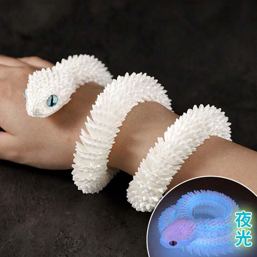 3D Printed Realistic Snake Model With Movable Joints, Decorative Animal ...