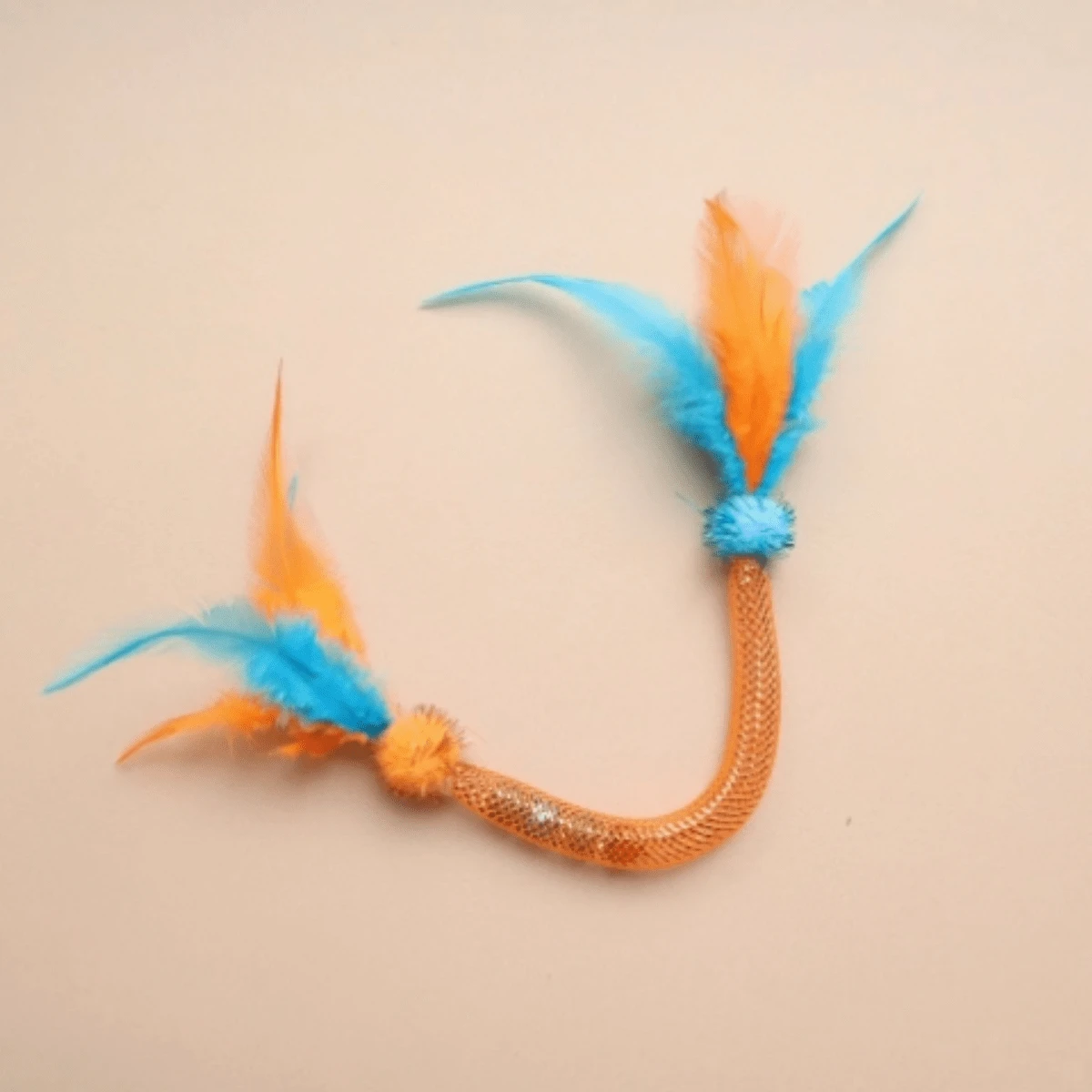 Cat Bungee Cord Toy Catnip Feather Cat Tease Stick Pet Retractable ...