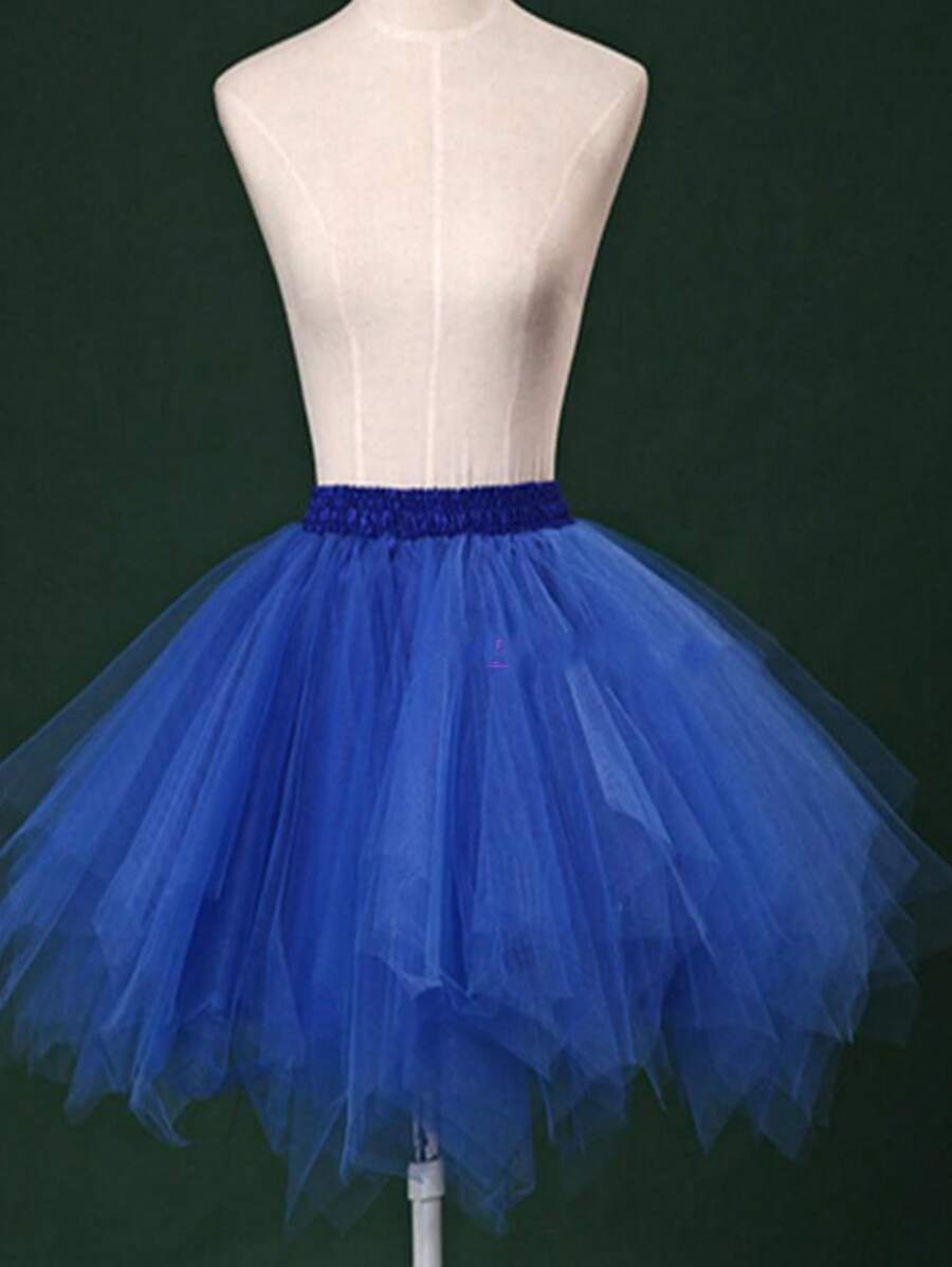 1pc Women's Multi-Color New Tulle Petticoat, Boneless Half Ballet ...