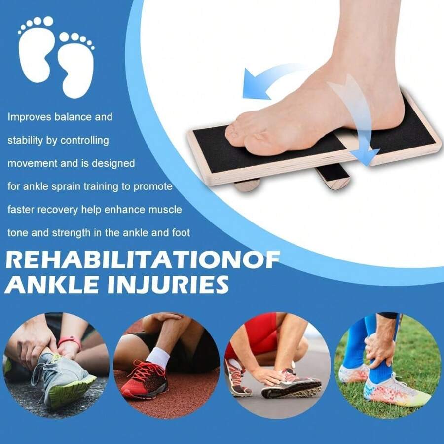 Ankle Strengthener Exerciser For Sprained, Single Foot Balance Board ...