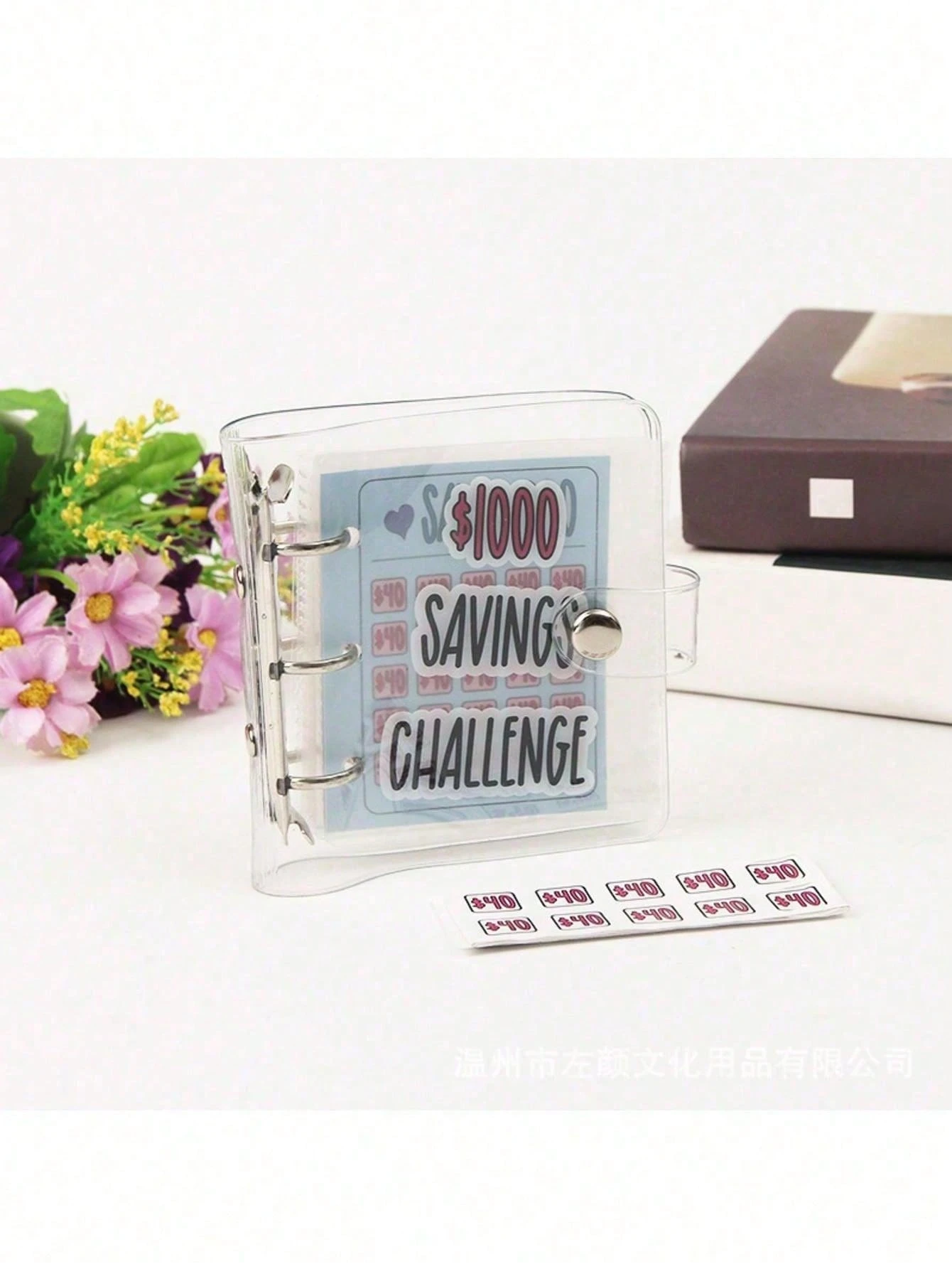 Mini Money Saving Challenge With Loose Leaf Folder, Envelope, Savings ...