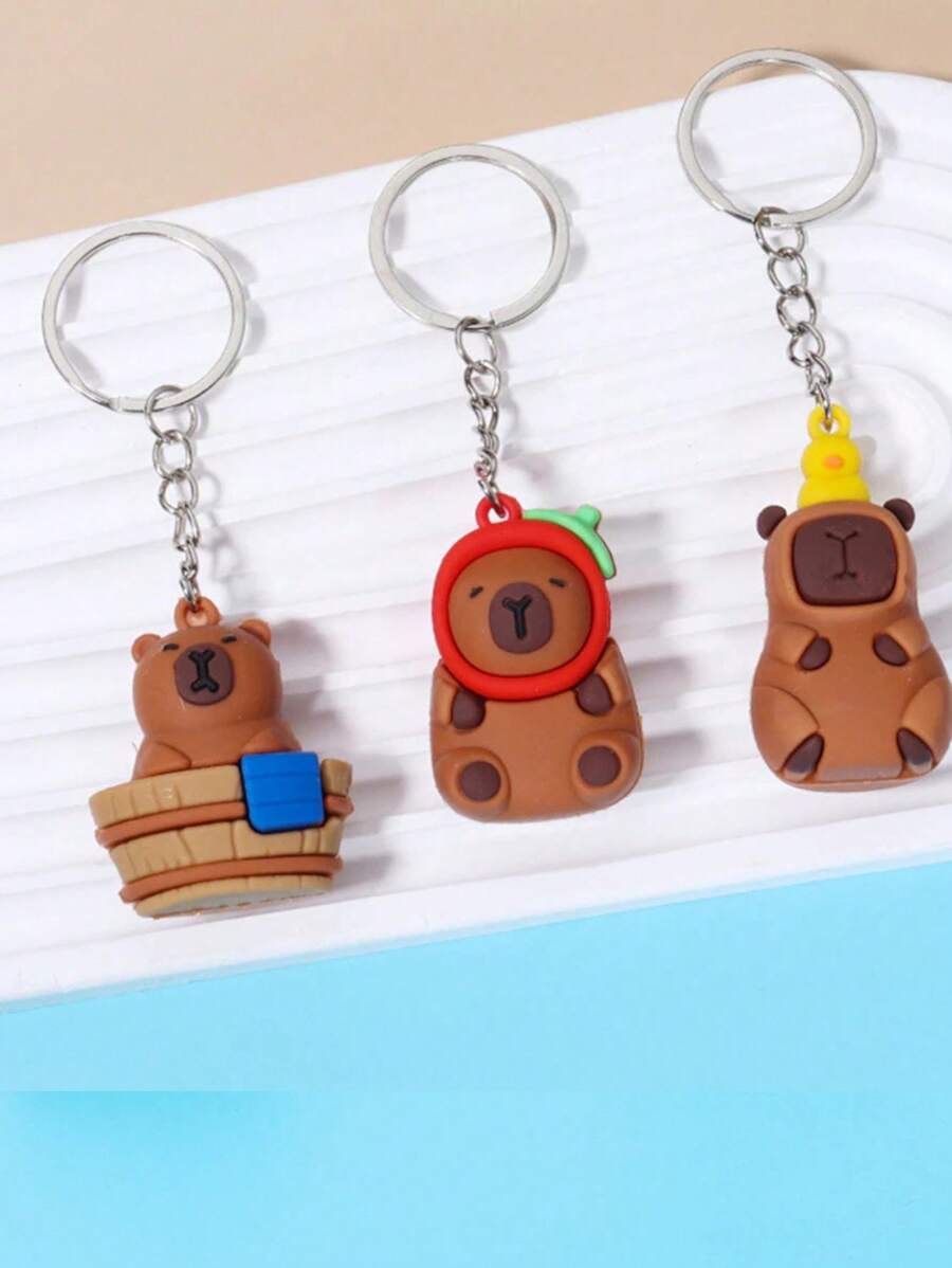 5 Cute Small Surprise Capybara Keychain 1 Unit - Surprise Giftable ...