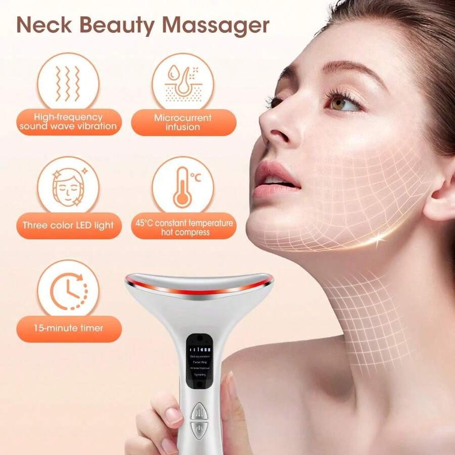 Electric Neck Massager Beauty Instrument Neck Massager Microcurrent ...