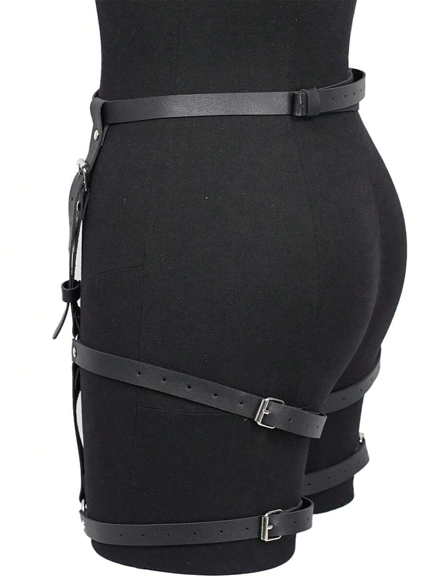 1 Piece Ladies Sexy Thigh Garter, PU Leather Leg Wrap, Erotic Clothes ...