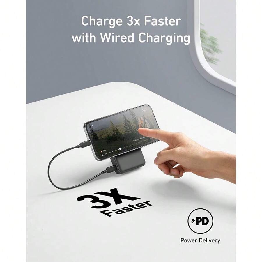 Anker MagGo 10000mAh Magnetic Wireless Power Bank 20W USB-C Portable ...