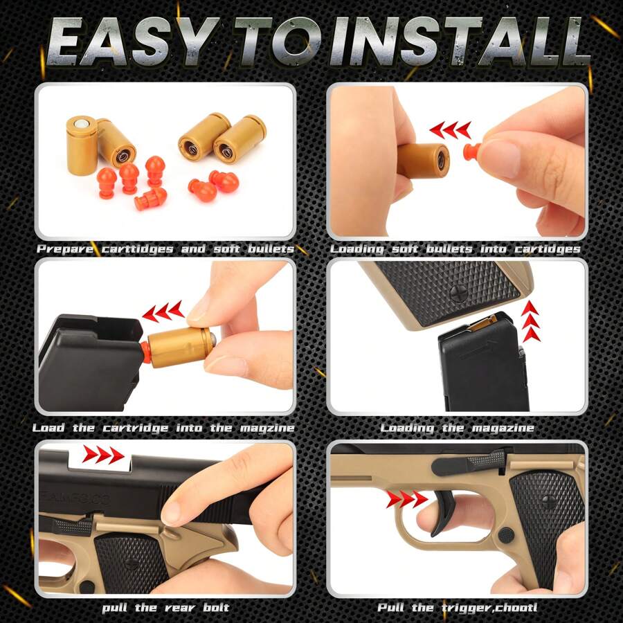 Soft Shells And Soft Bullets Kit, Reusable Accessories For Action ...