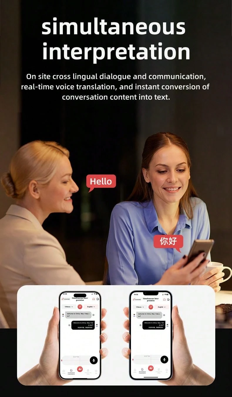 Traductor inteligente K18 Traductor portátil IA multilingüe con ...