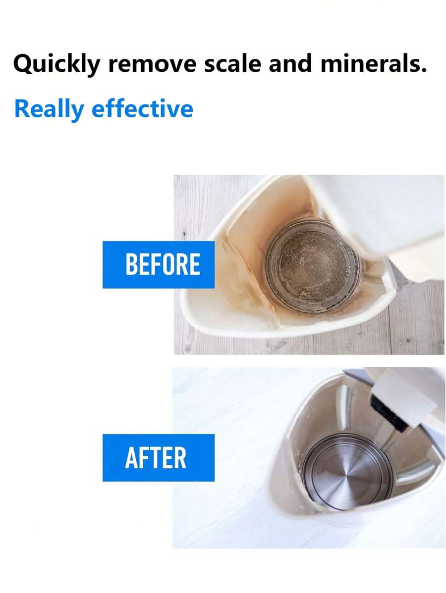 Effervescent Limescale Cleaner Tablets, Rust Remover, Deeply Cleans ...