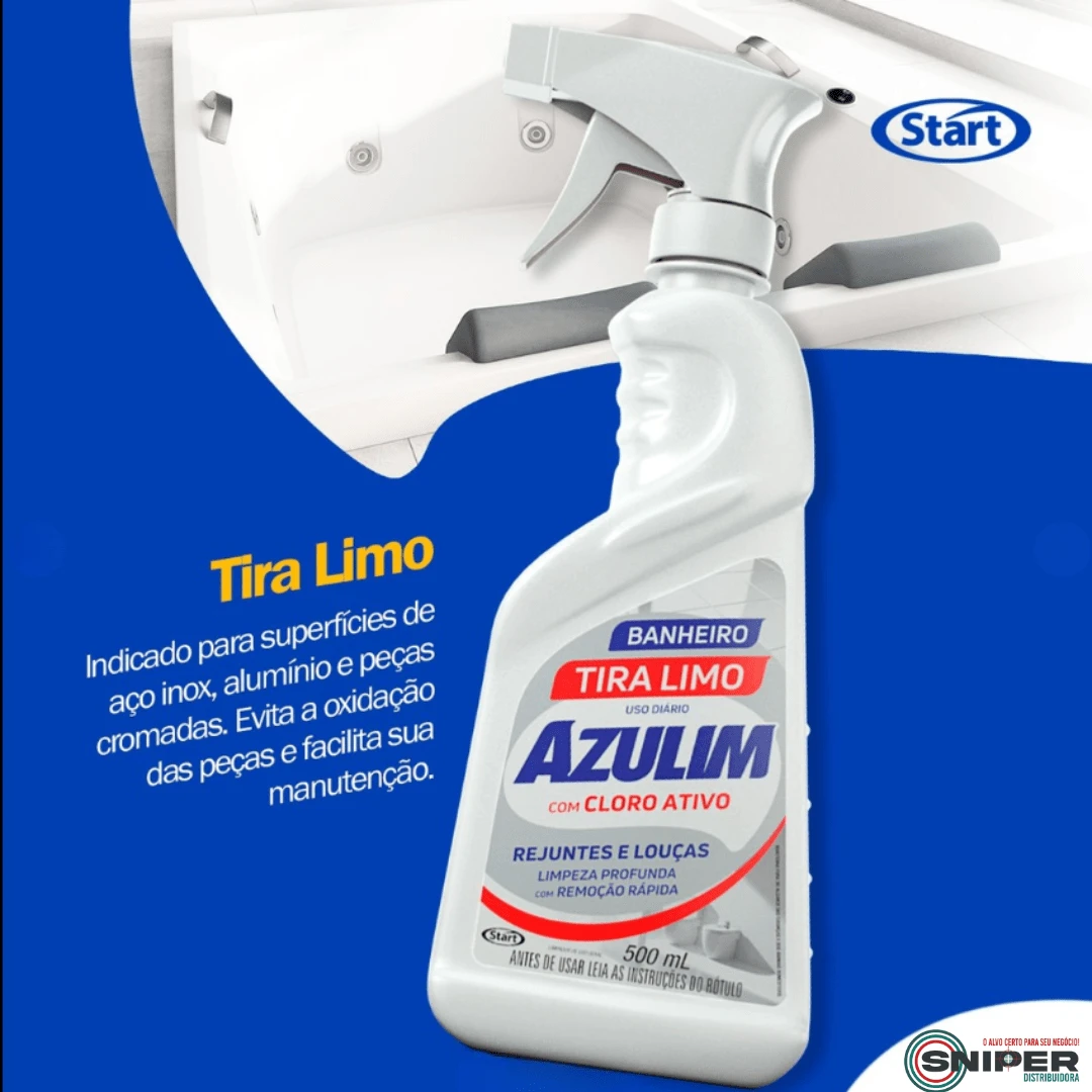 Tira Limo Spray Limpa Rejunte Com Cloro Ativado 500ML Azulim | SHEIN Brasil