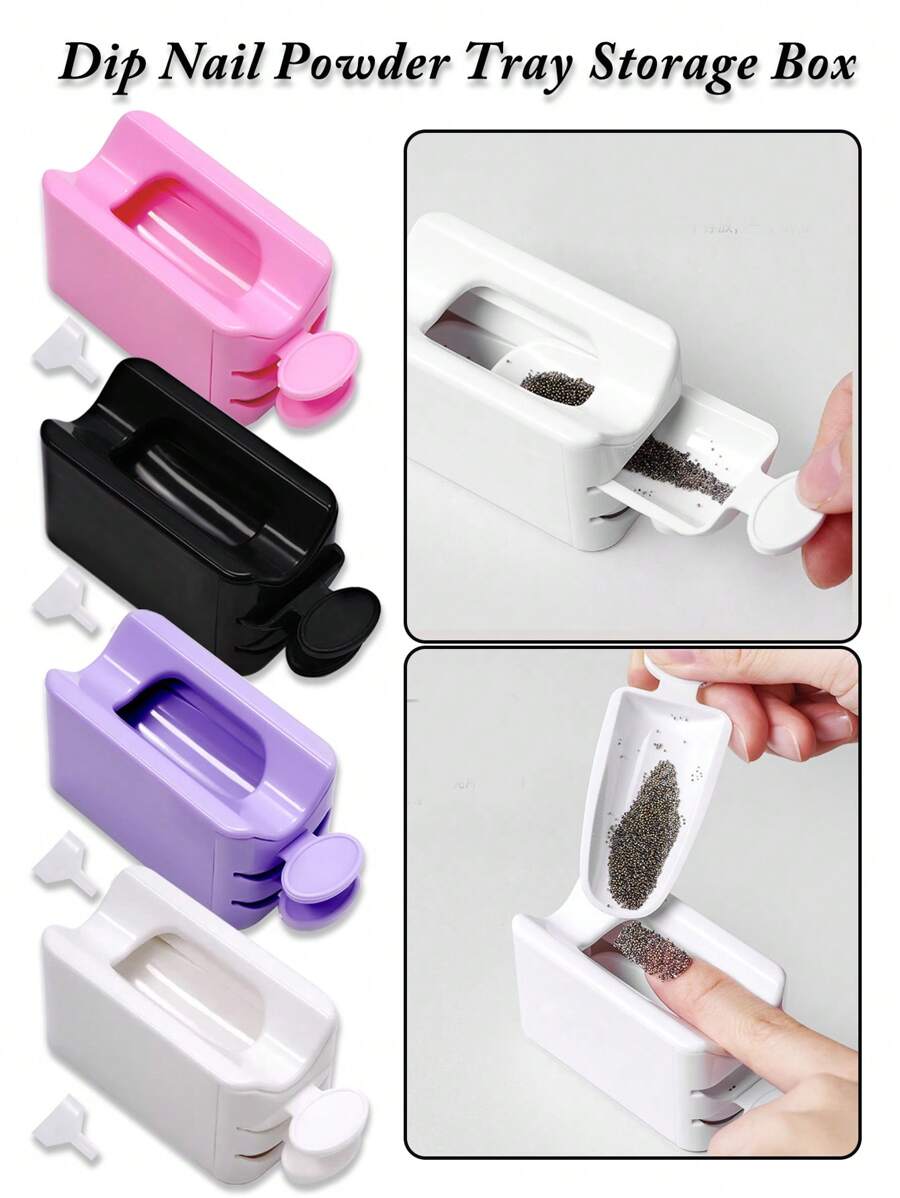 Dip Powder Recycling Tray System & French Tip Mold Dip Nail Tray - Nail ...