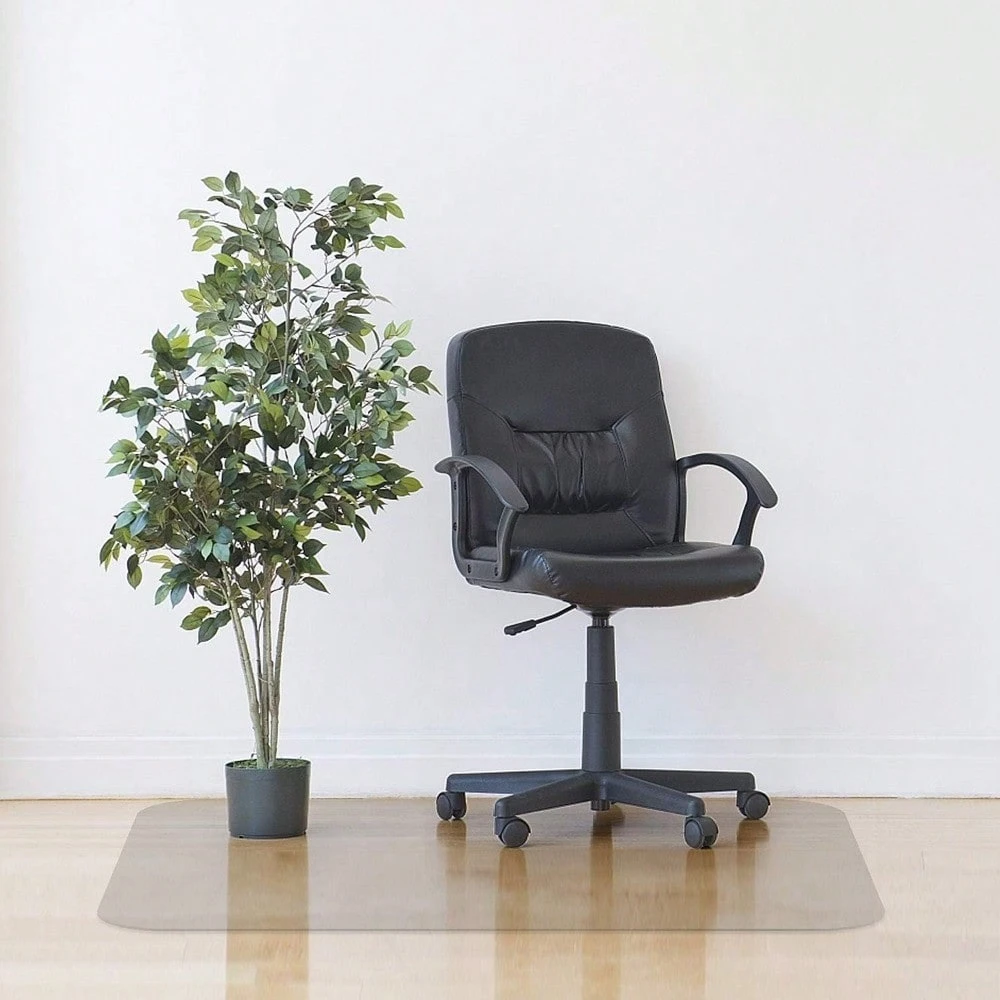 PVC Chair Mat For Hardwood Floors, Clear 1.5mm Thick Office Home Floor ...