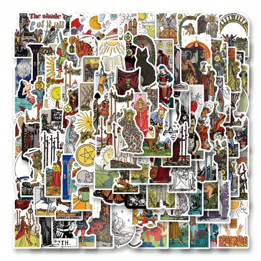 108pcs/Pack Western Mythology Character Mysterious Aesthetic Graffiti ...