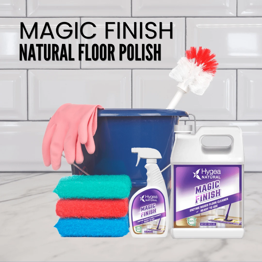 Magic Finish Enzyme-Based Floor Cleaner - No Rinse, Clean Formula ...