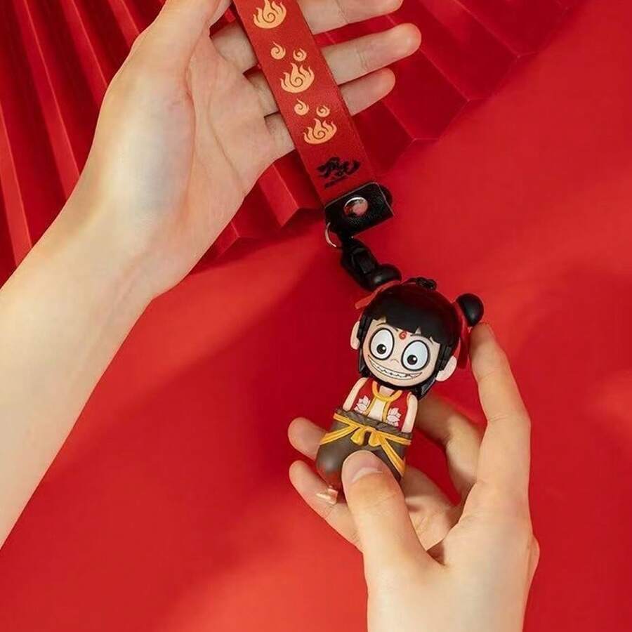 1pc Cute Cartoon Face Changing Doll, Mini Animal Figurine, Nezha Plush ...