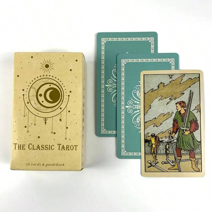78pcs Tarot Card Deck With Classic Tarot Guidebook, Portable Fortune ...