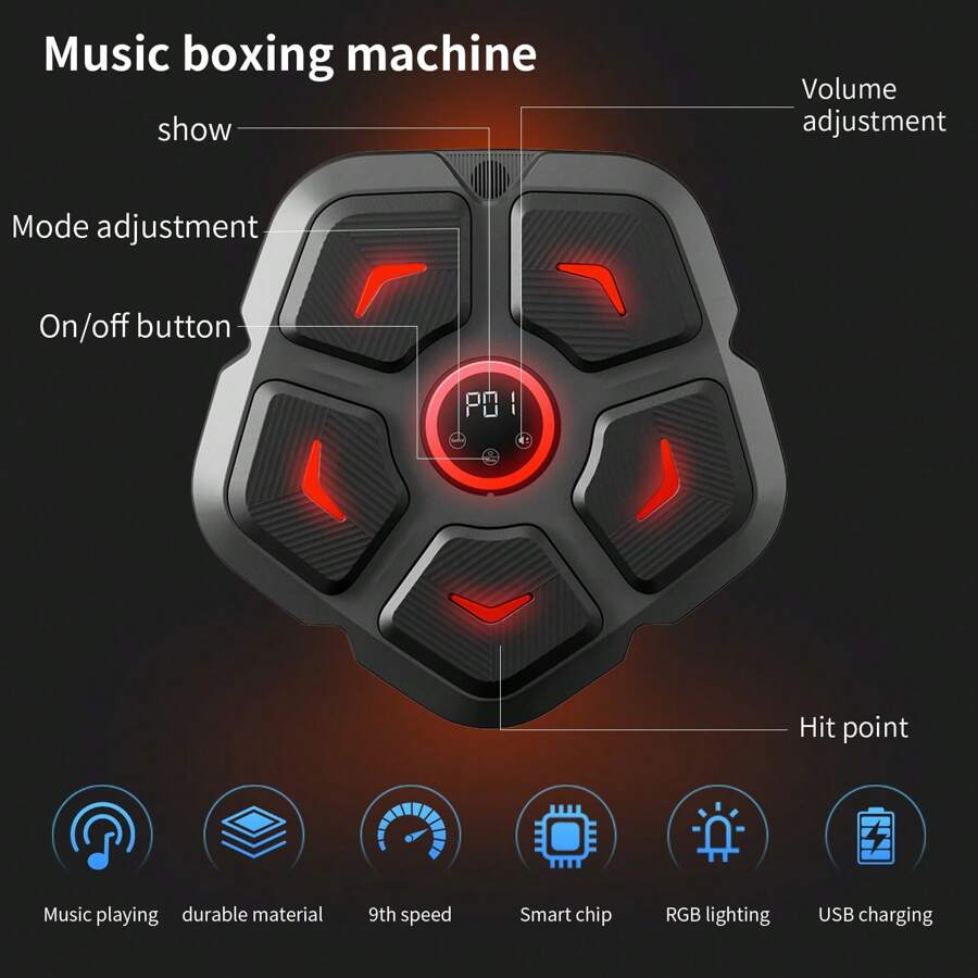 Music Boxing Machine Smart Boxing Machine Wall Mounted,Music Boxing ...