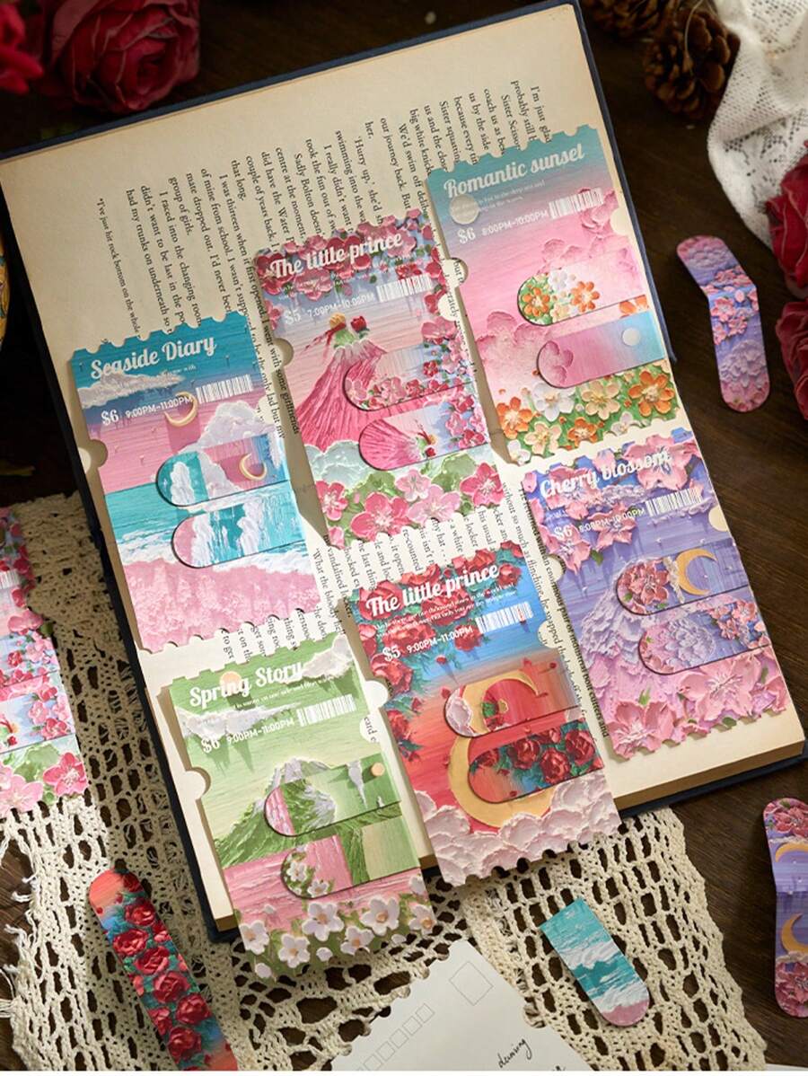 1 Set Of Elegant Bookmarks (2 Bookmarks + 1 Postcard), High-Quality ...