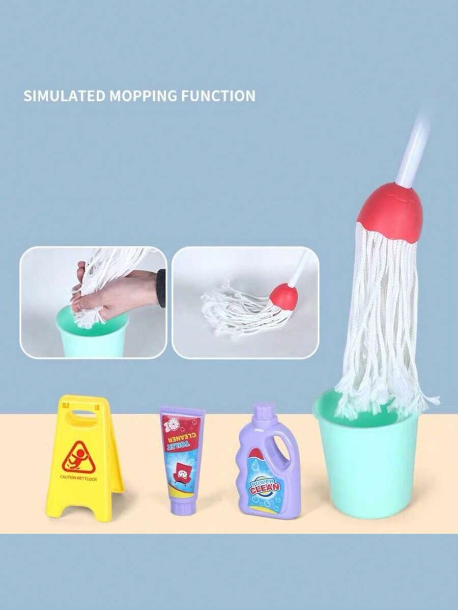 Children Simulate Cleaning House Toys Hygiene Toy Set Simulate Cleaning ...