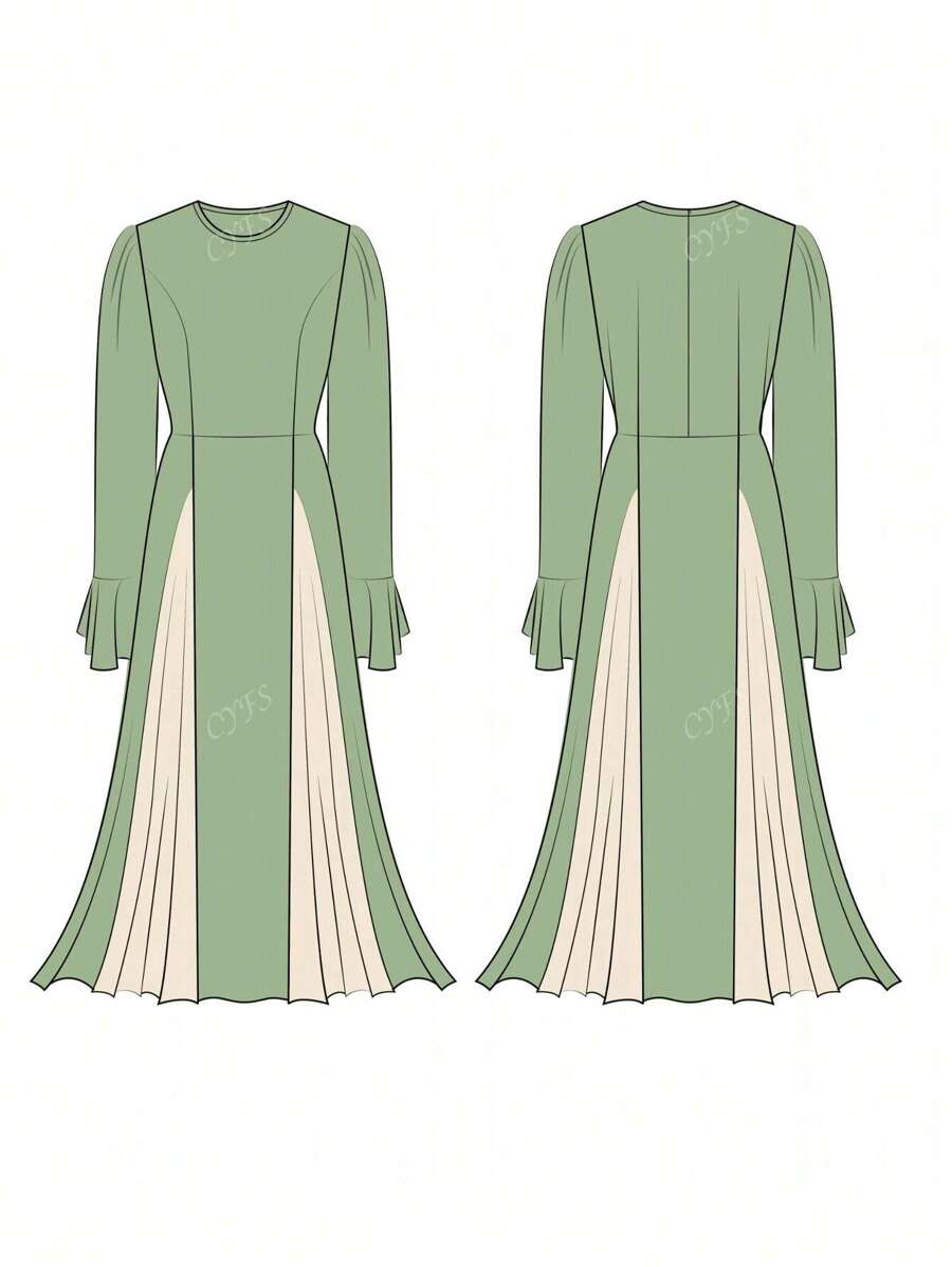 Women's Color Block Elegant Lady Sexy Arabic Style Long Dress for Sale Australia| New Collection ...