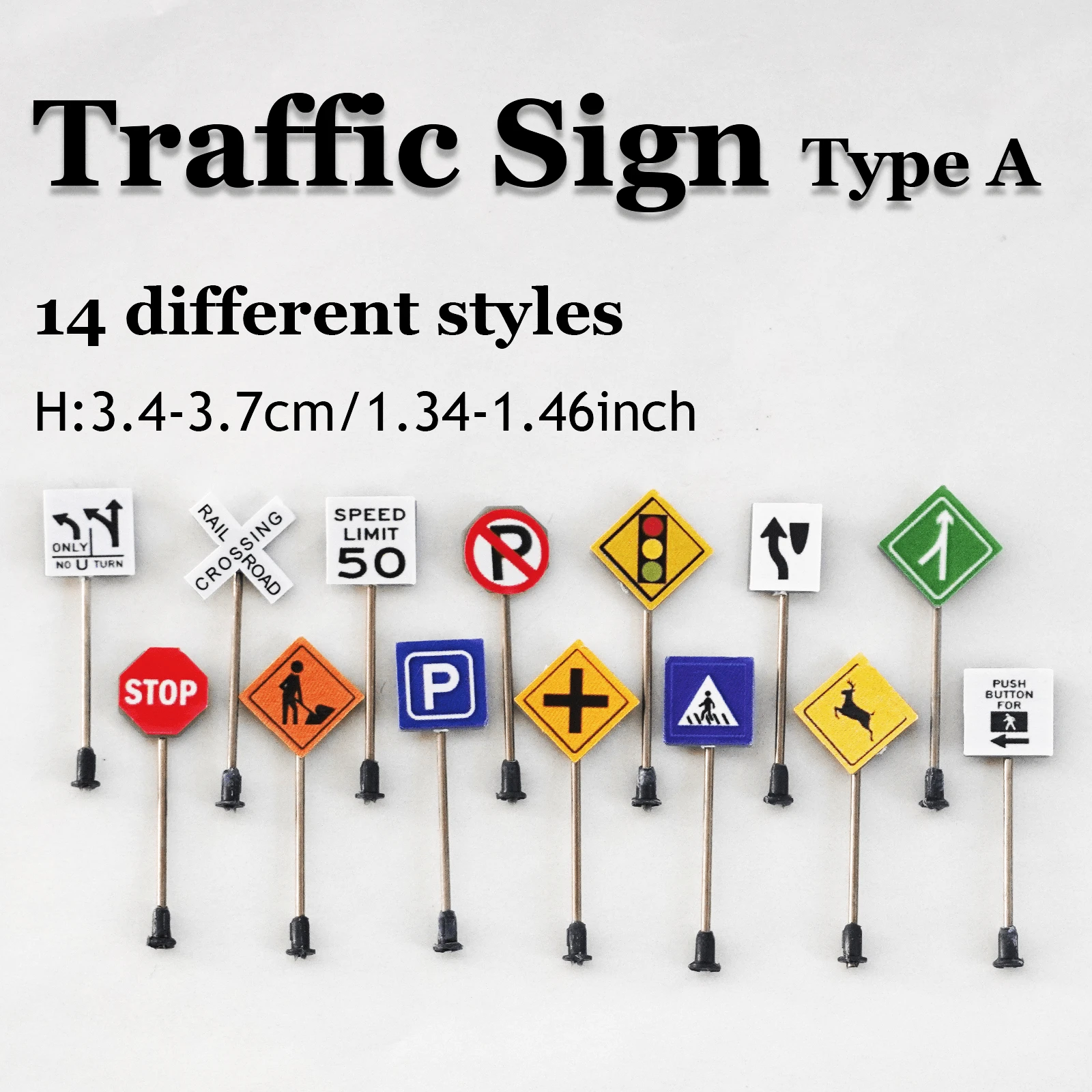 Mini Traffic Sign Building Sand Table Model Traffic Sign Micro ...