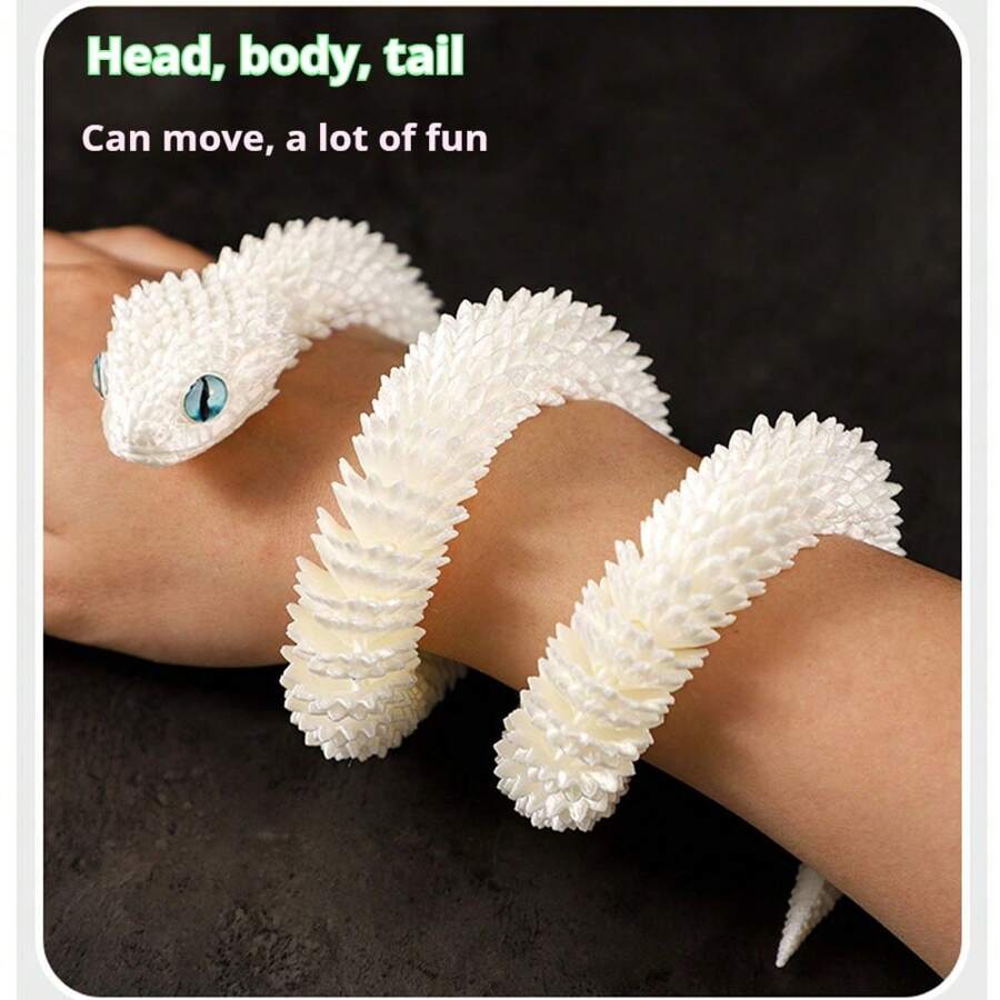 3D Printed Realistic Snake Model With Movable Joints, Decorative Animal ...